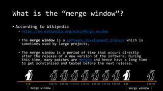 What is the merge window? | PPTX