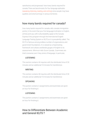What is the minimum ielts score requirement 2019 | PDF