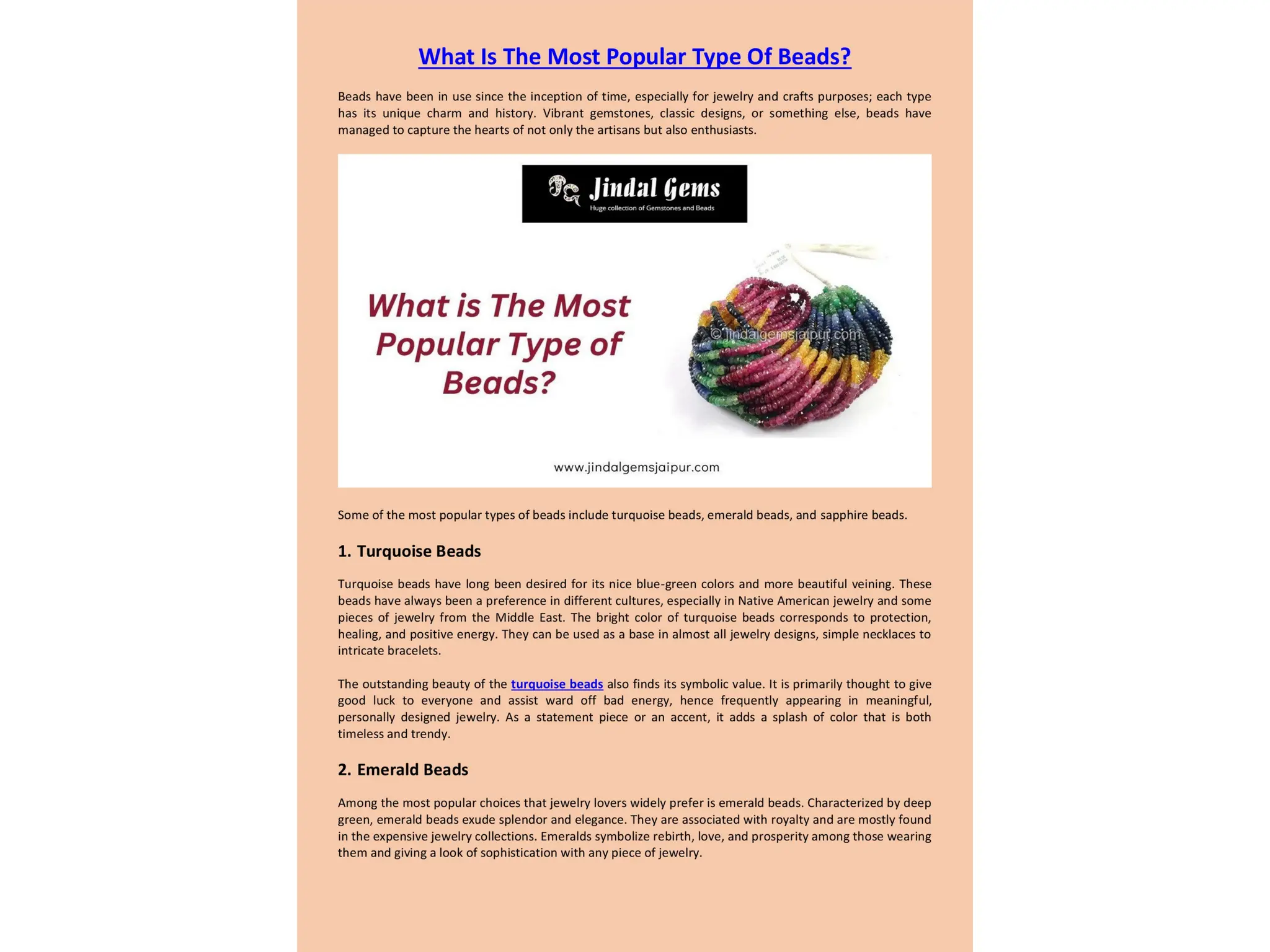 What Is The Most Popular Type Of Beads.pptx