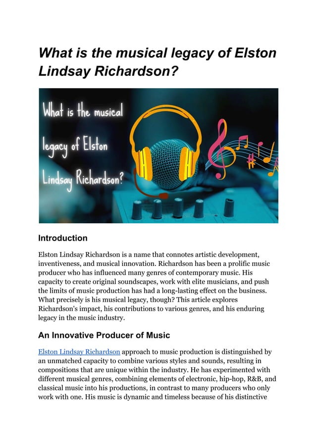 What is the musical legacy of Elston Lindsay Richardson_.pdf