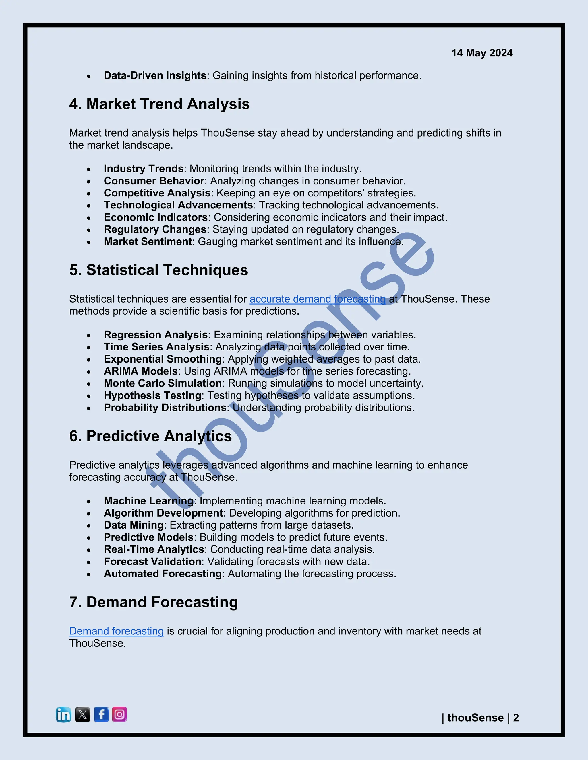 What Is The Objective And Definition Of Forecasting At Thousensepdf
