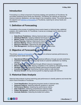 What Is the Objective and Definition of Forecasting at ThouSense.pdf