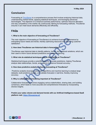 What Is the Objective and Definition of Forecasting at ThouSense.pdf