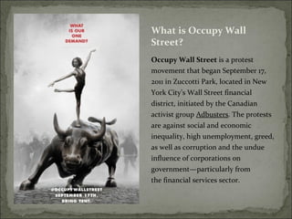 What is the occupy movement | PPT