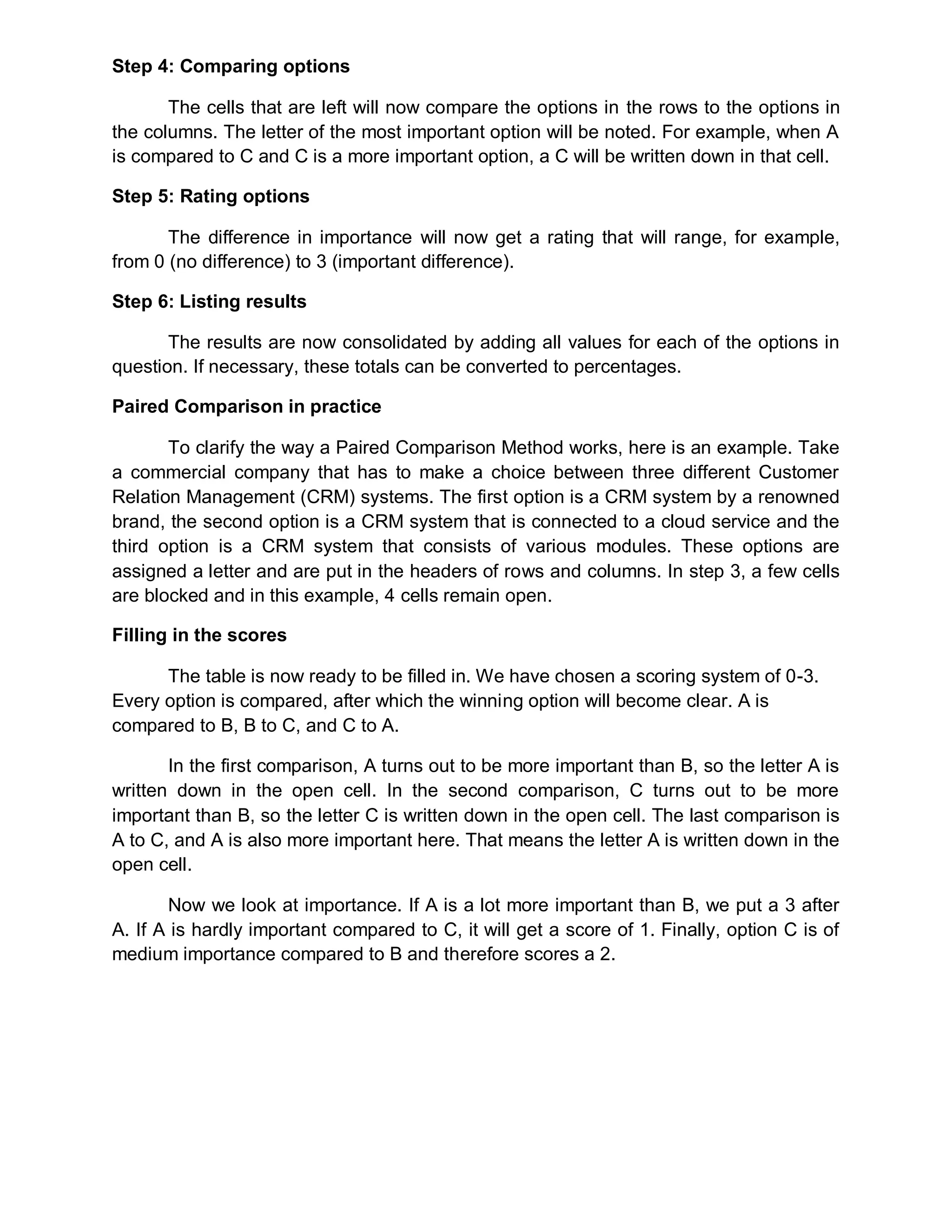 What Is The Pairwise Comparison Method PDF