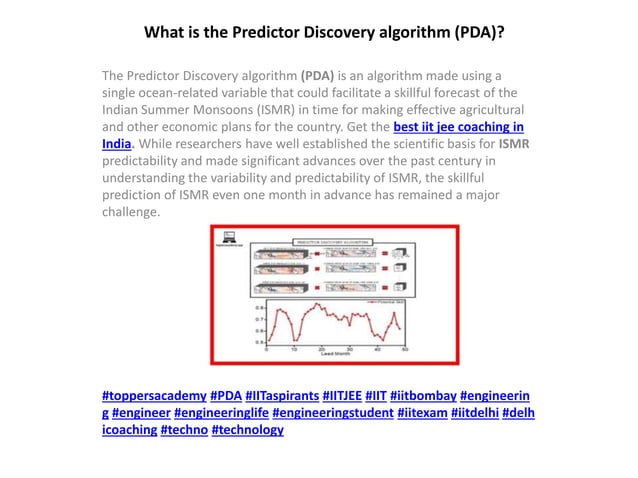What is the Predictor Discovery algorithm (PDA.pptx