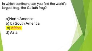 What is the primary habitat of frogs.pptx