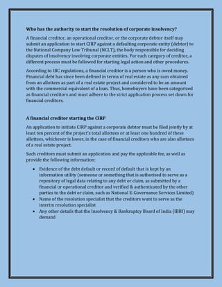 What is the procedure for corporate insolvency resolution under the IBC.pdf