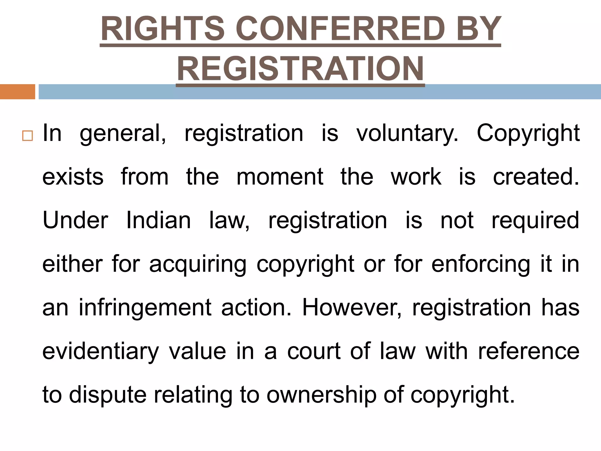 What is the procedure to apply for a copyright? | PPTX