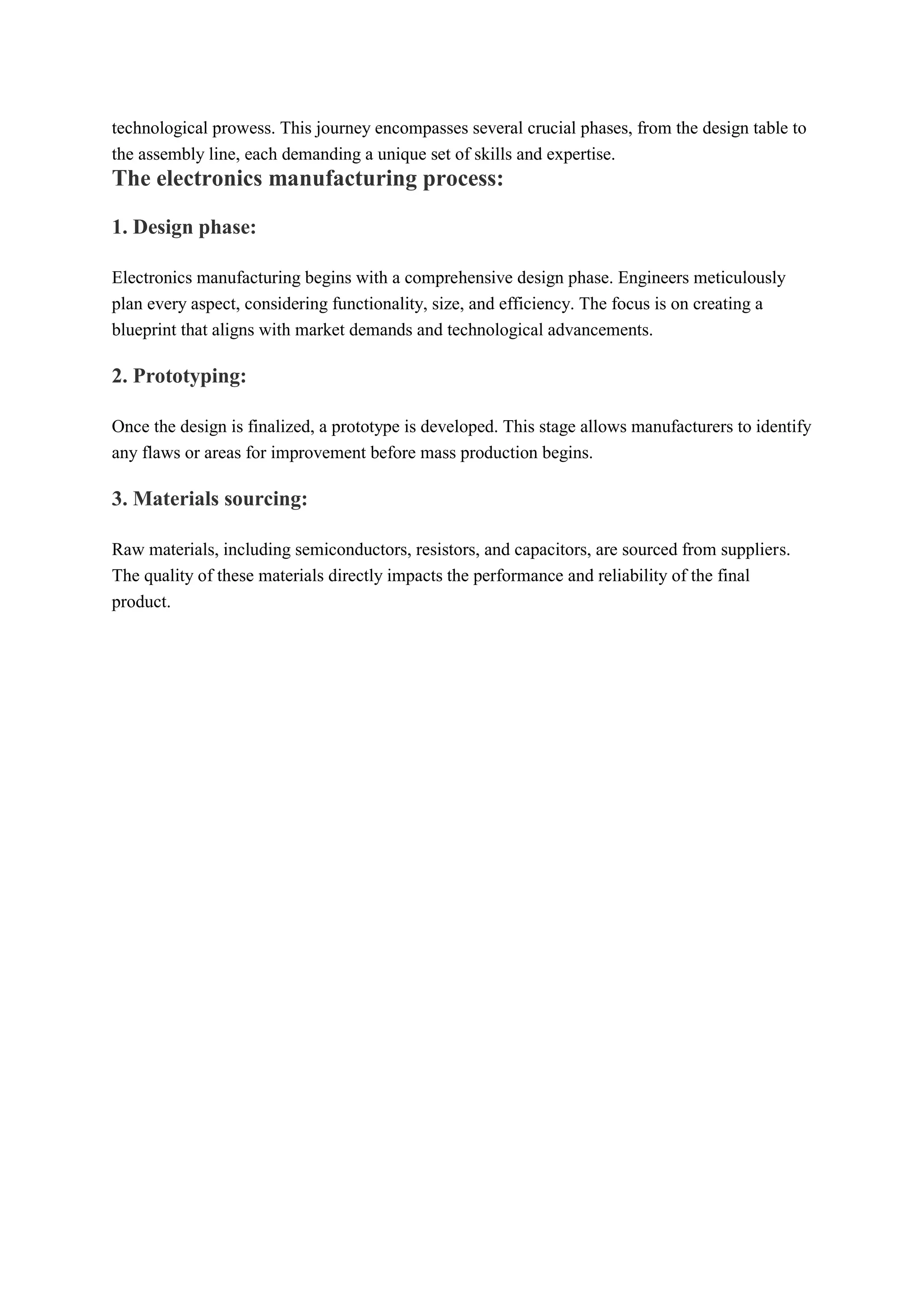 What is the Process of Electronics Manufacturing? | Mr. Business ...