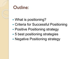 What is the_product_positioning | PPT