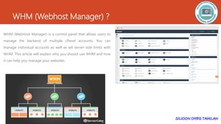 What is mail server? ,what is WHM? | PPTX