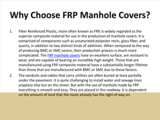 Different types of FRP manhole covers | PPTX