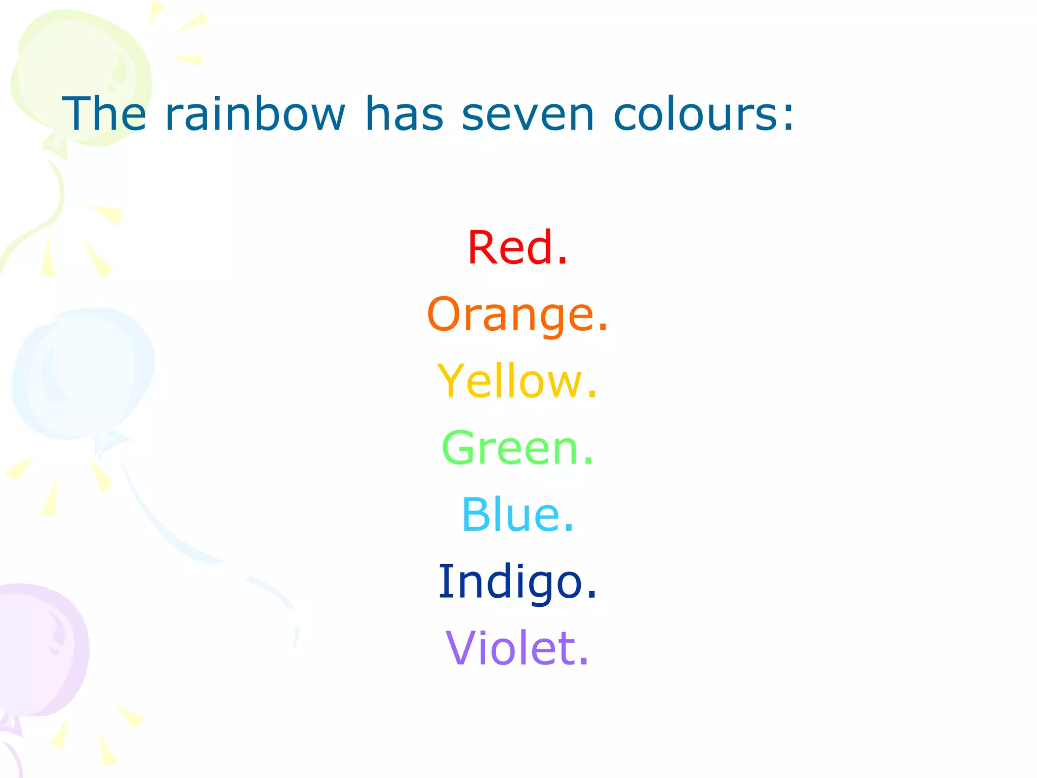 What is the rainbow? | PPT