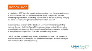 What is the recovery of shares in India.pptx