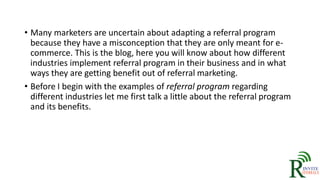 Does referral program work? | PPT