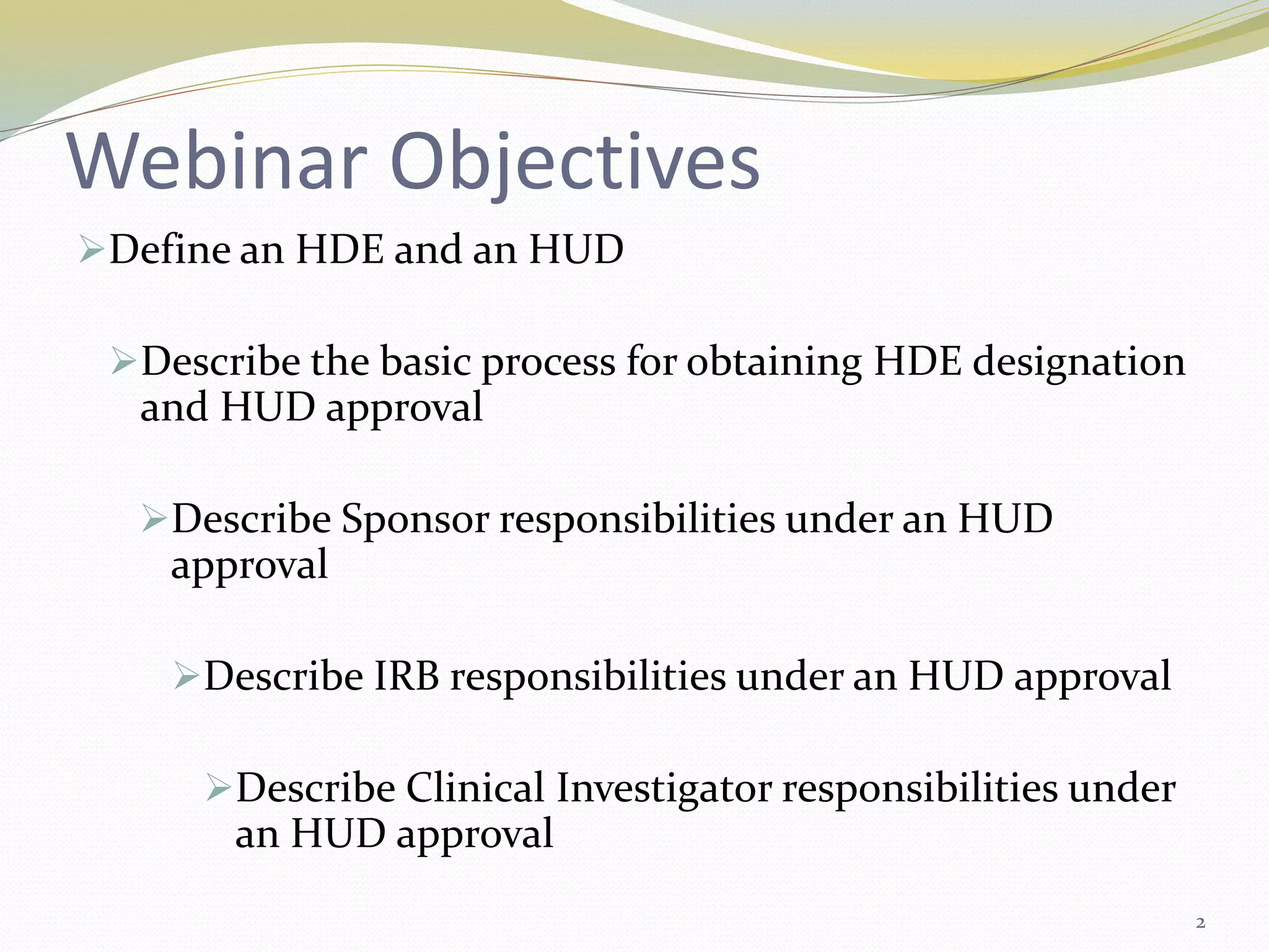 What IS the Relationship Between an FDA HDE (Humanitarian Device ...