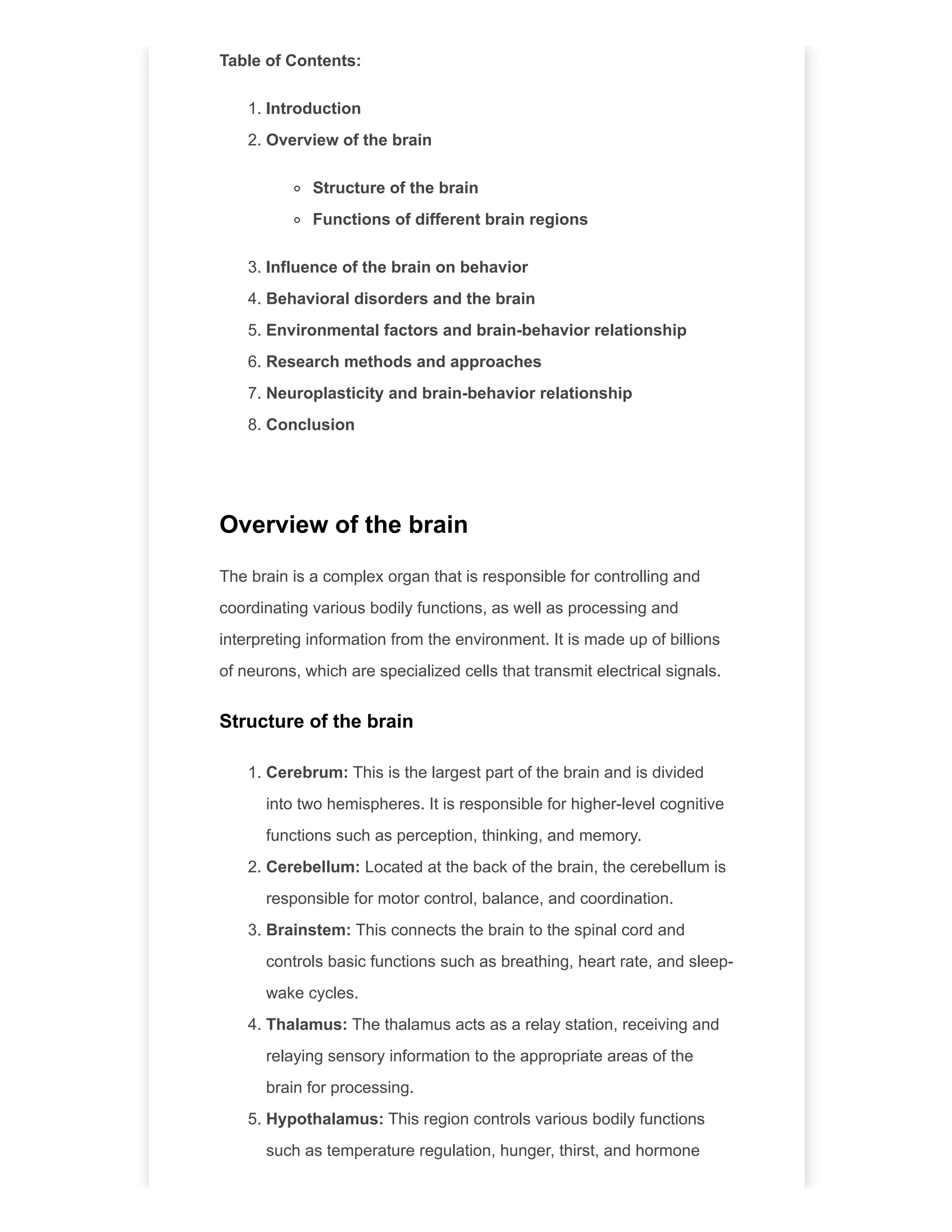 What is the relationship between the brain and human behavior.pdf