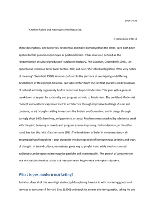 Postmodern Advertising | DOCX