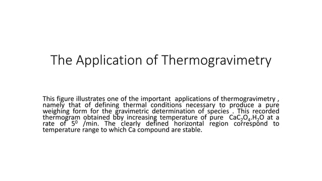 What Is Thermal Analysis Pptx