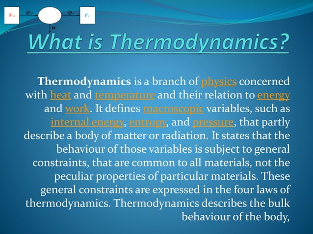 What is thermodynamics | PPT | Free Download