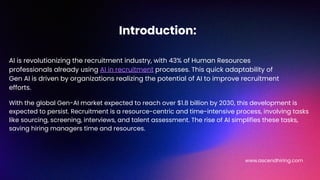 What is the Role of AI in Recruitment - Cinntra | PPT
