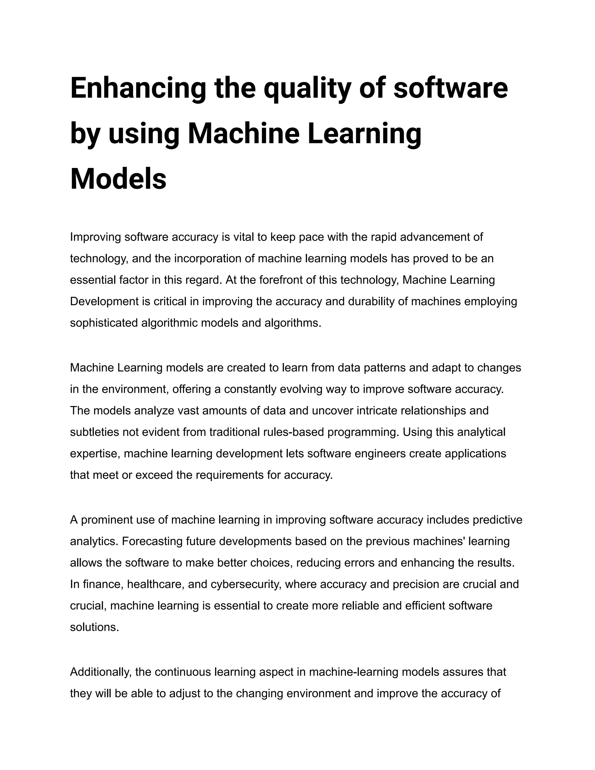 What is the Role of Machine Learning in Software Development.pdf