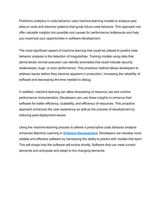 What is the Role of Machine Learning in Software Development.pdf