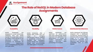 The Role of NoSQL in Modern Database Assignments | PPT