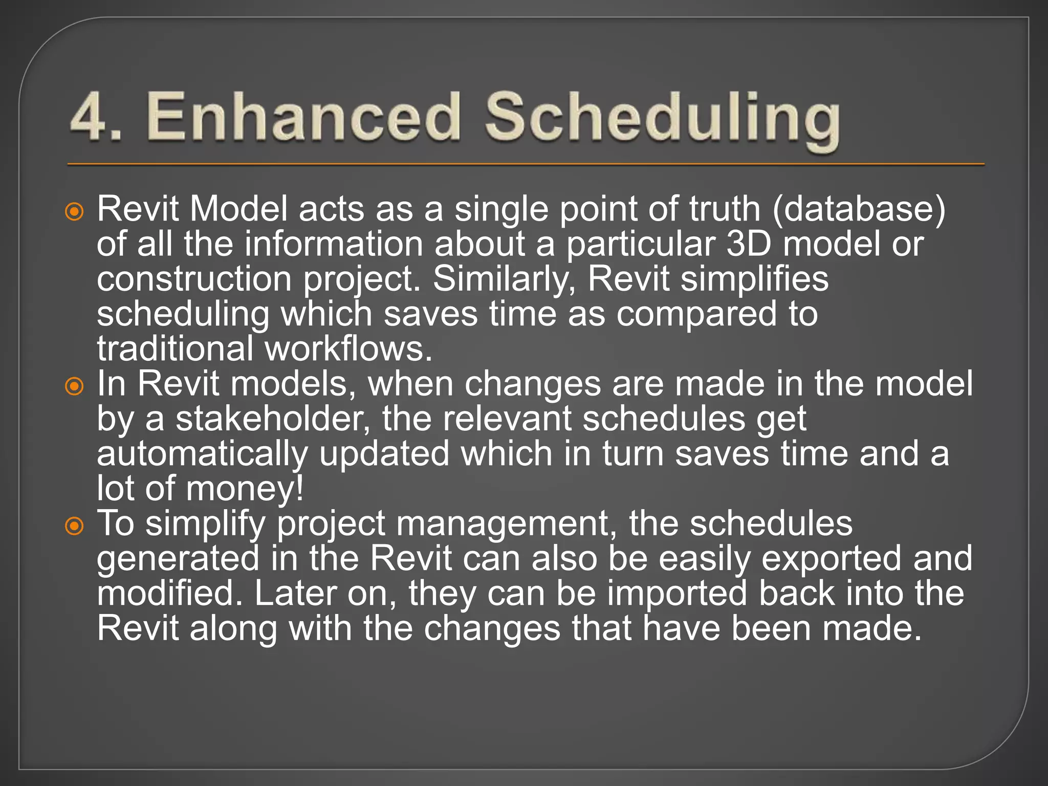 What is the role of revit 3 d modelling in construction | PPT