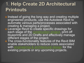 What is the role of revit 3 d modelling in construction | PPT