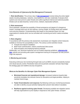 What is the role of risk management in cybersecurity | PDF