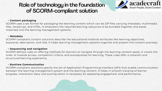 What is The Role of Technology in SCORM-Compliant Solutions.pptx