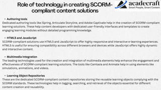 What is The Role of Technology in SCORM-Compliant Solutions.pptx