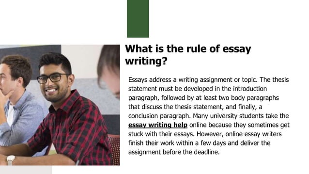What is the rule of essay writing | PPT