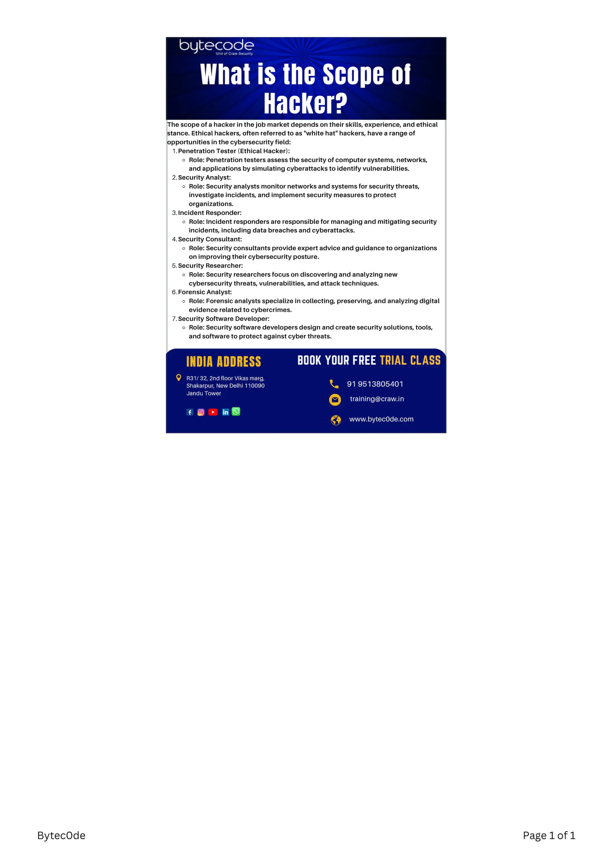 What is the Scope of Hacker.pdf