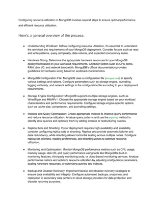 What is the significance of MongoDB and what are its usages.docx