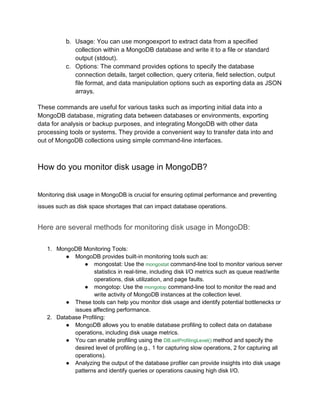 What is the significance of MongoDB and what are its usages.docx