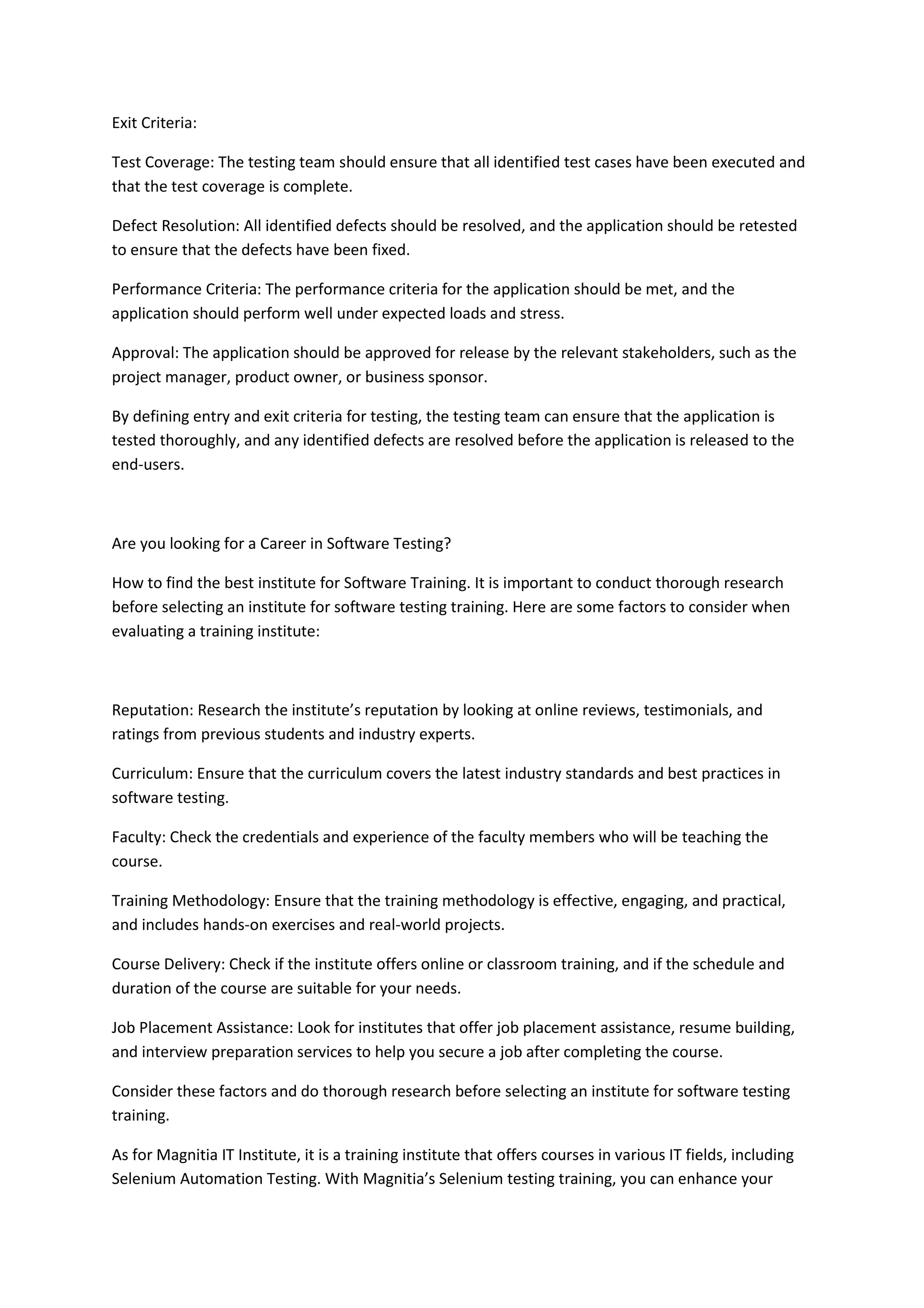 What Is The Software Testing Life Cyclepdf