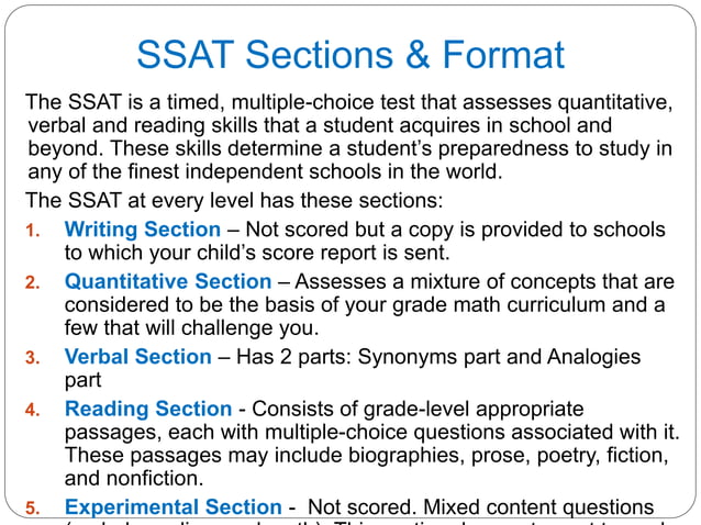 What is the ssat | PPTX