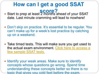 What is the ssat | PPTX