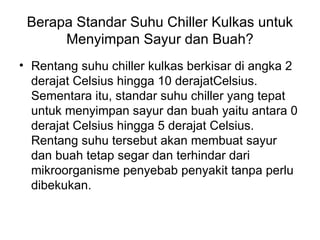 What is the standard temperature of a chiller.ppt
