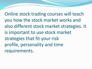 What is the stock market | PPTX