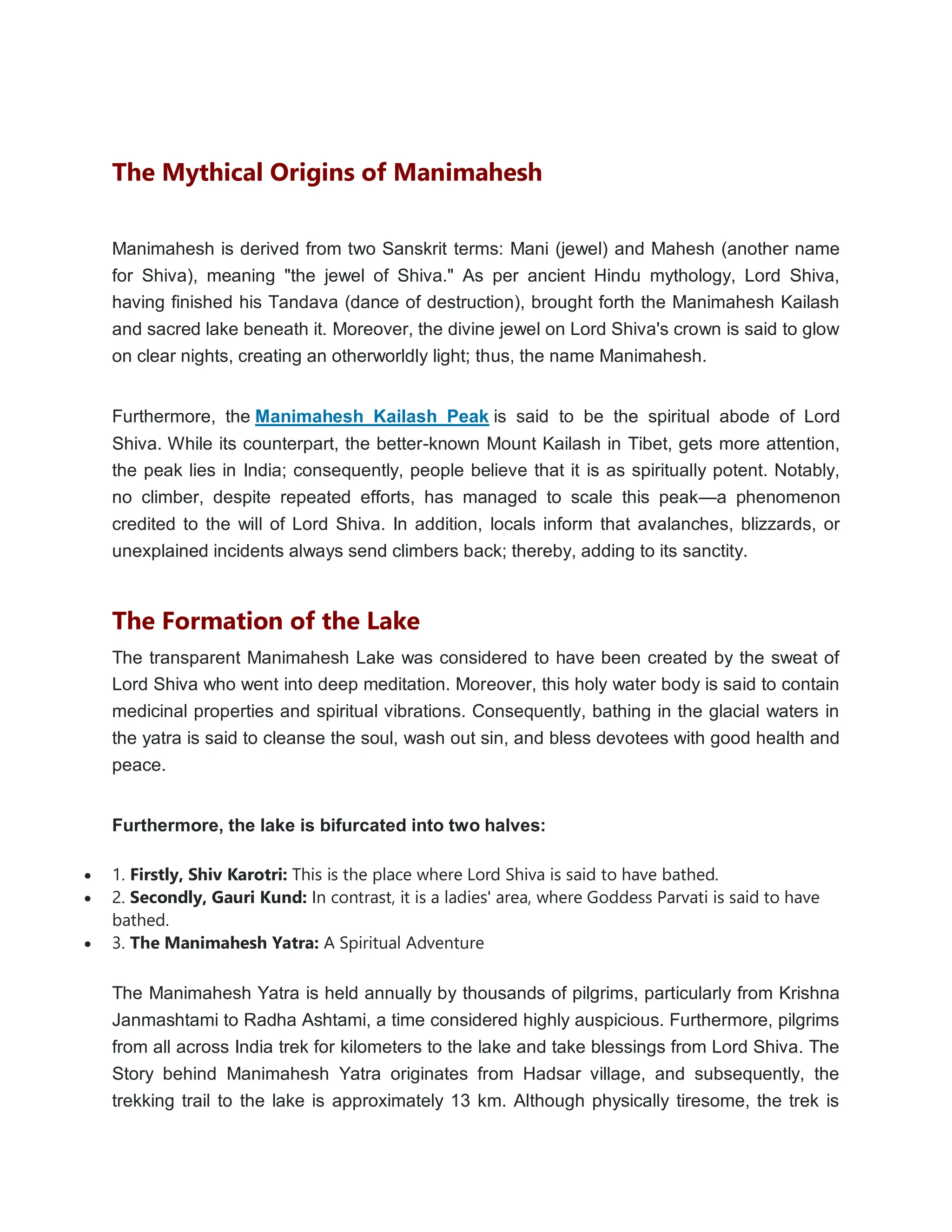 What is the story behind Manimahesh yatra.pdf