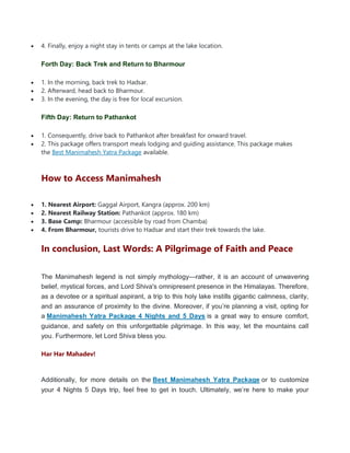 What is the story behind Manimahesh yatra.pdf
