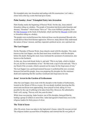 What is the Story of Easter in the Bible.docx