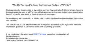 What Is the Structure of UV Printer 7 Core Components and Functions.pptx