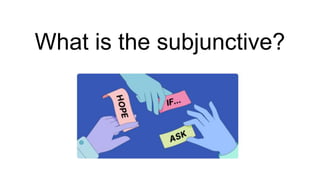 What is the subjunctive? Examples and explanation | PPT