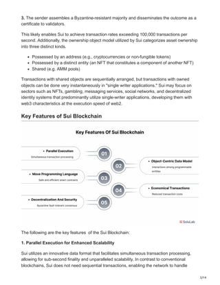 What is the Sui Network : Features and Use Cases | SoluLab | PDF