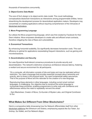 What is the Sui Network : Features and Use Cases | SoluLab | PDF